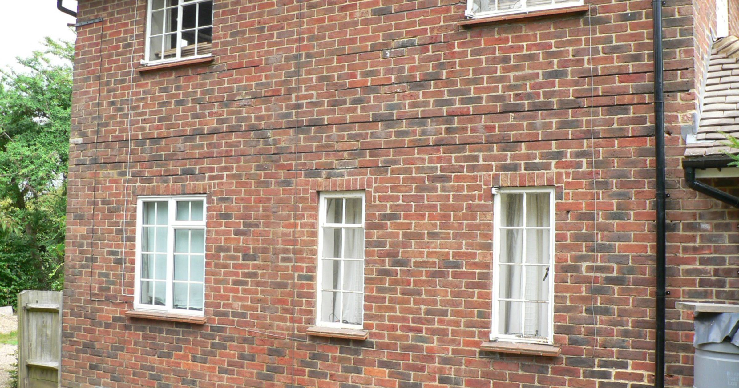 Bowing Wall Structurally Secured