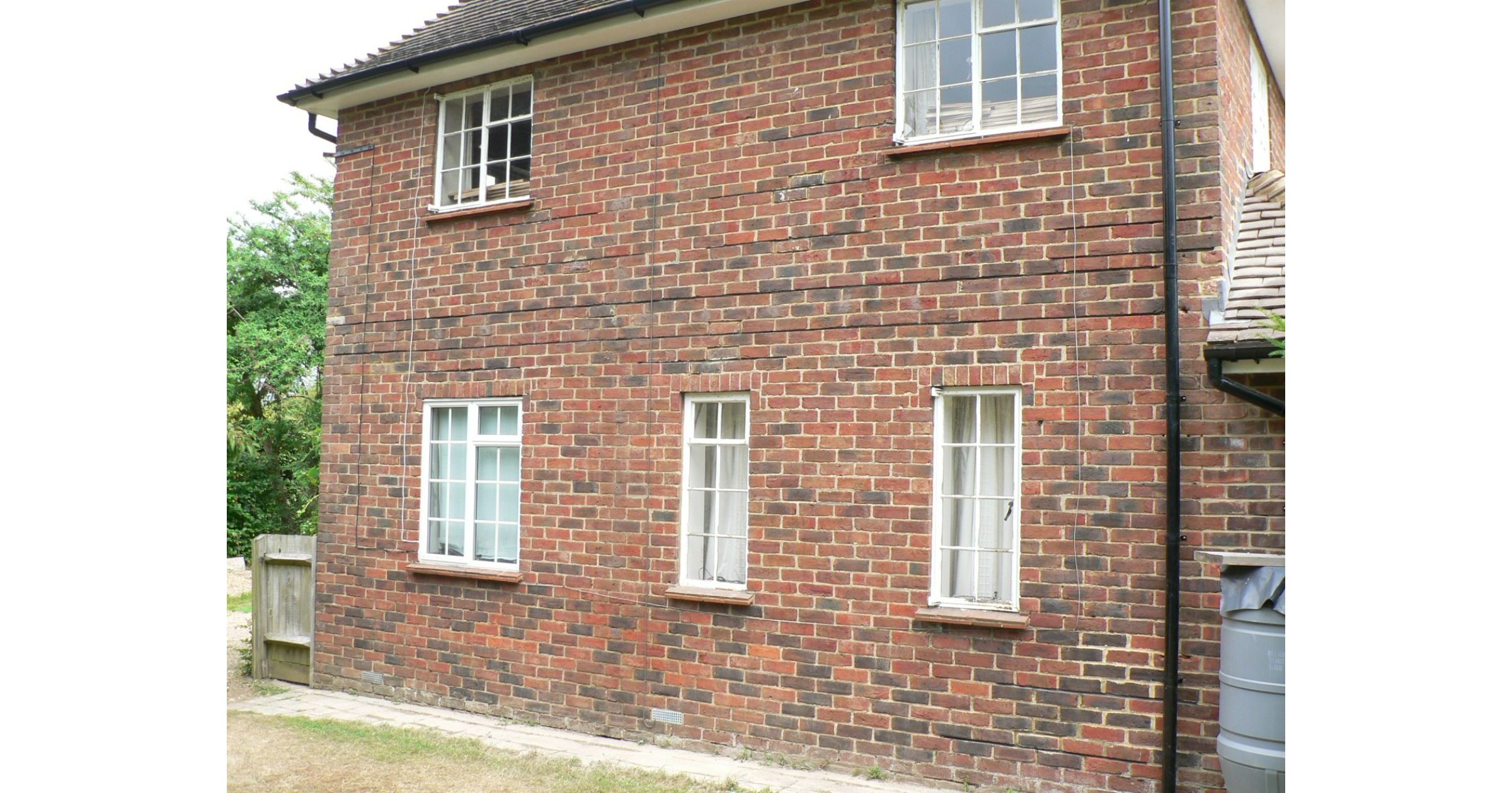 Bowing Wall Structurally Secured