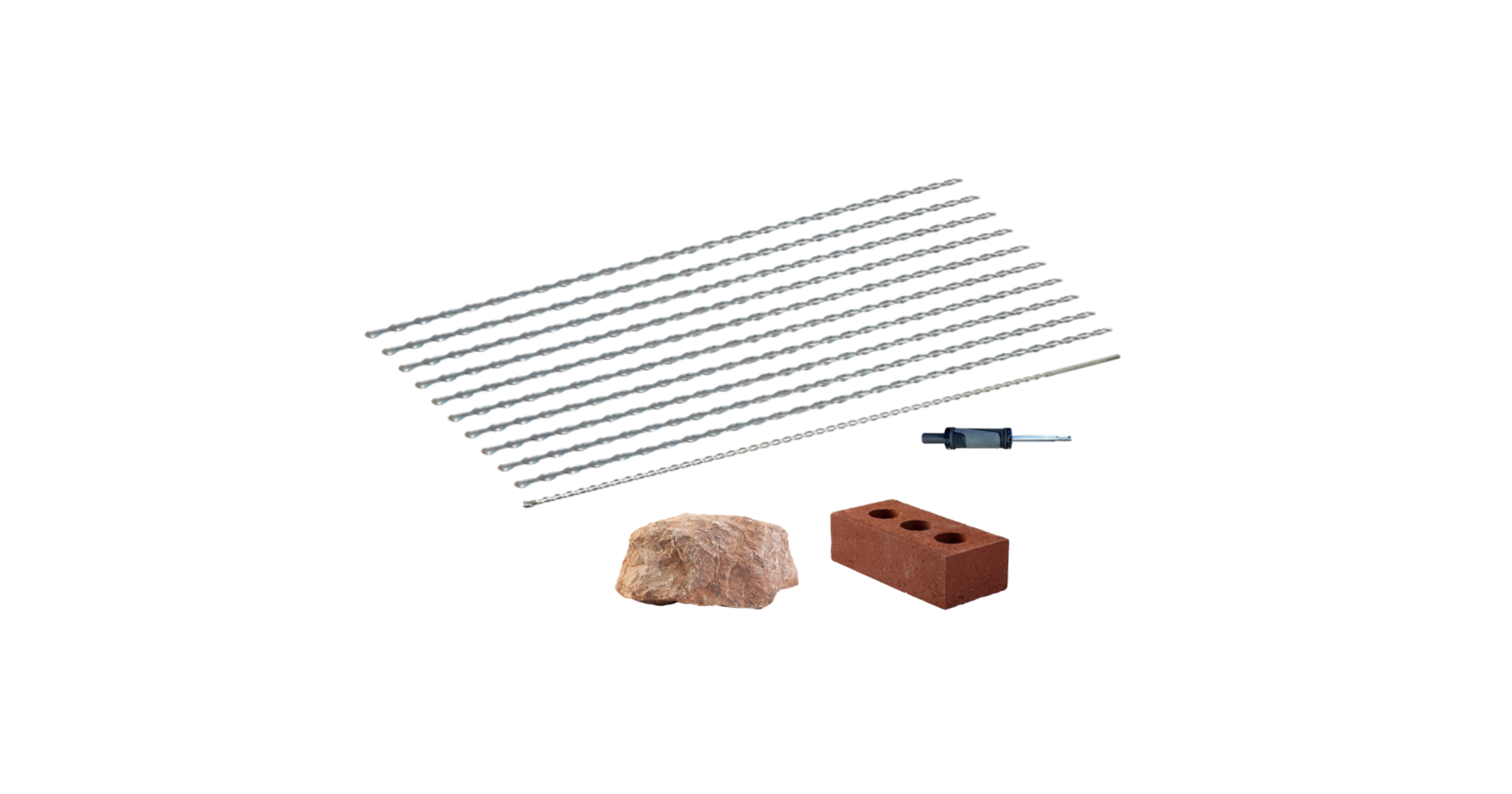 Wall Anchor Kit | 610mm Helical Ties | Twistfix
