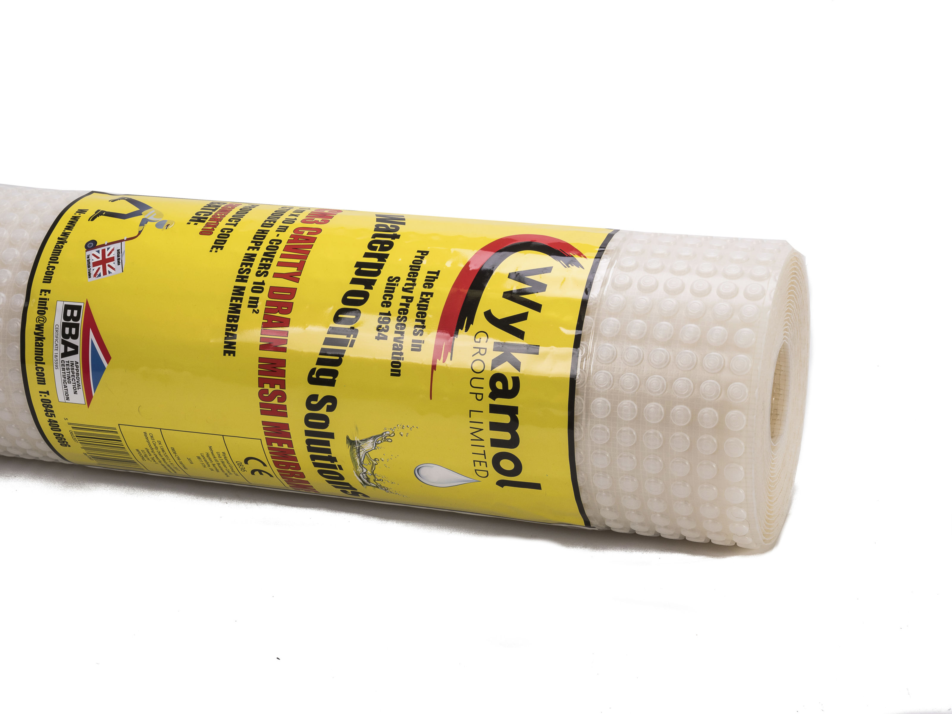 Wykamol CM3 Mesh Membrane – studded damp proof membrane